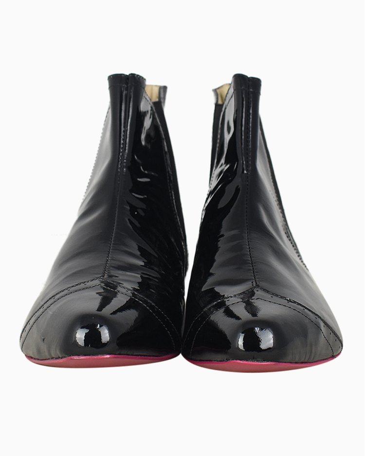 Bota Zeferino Original Preta Verniz Feminina